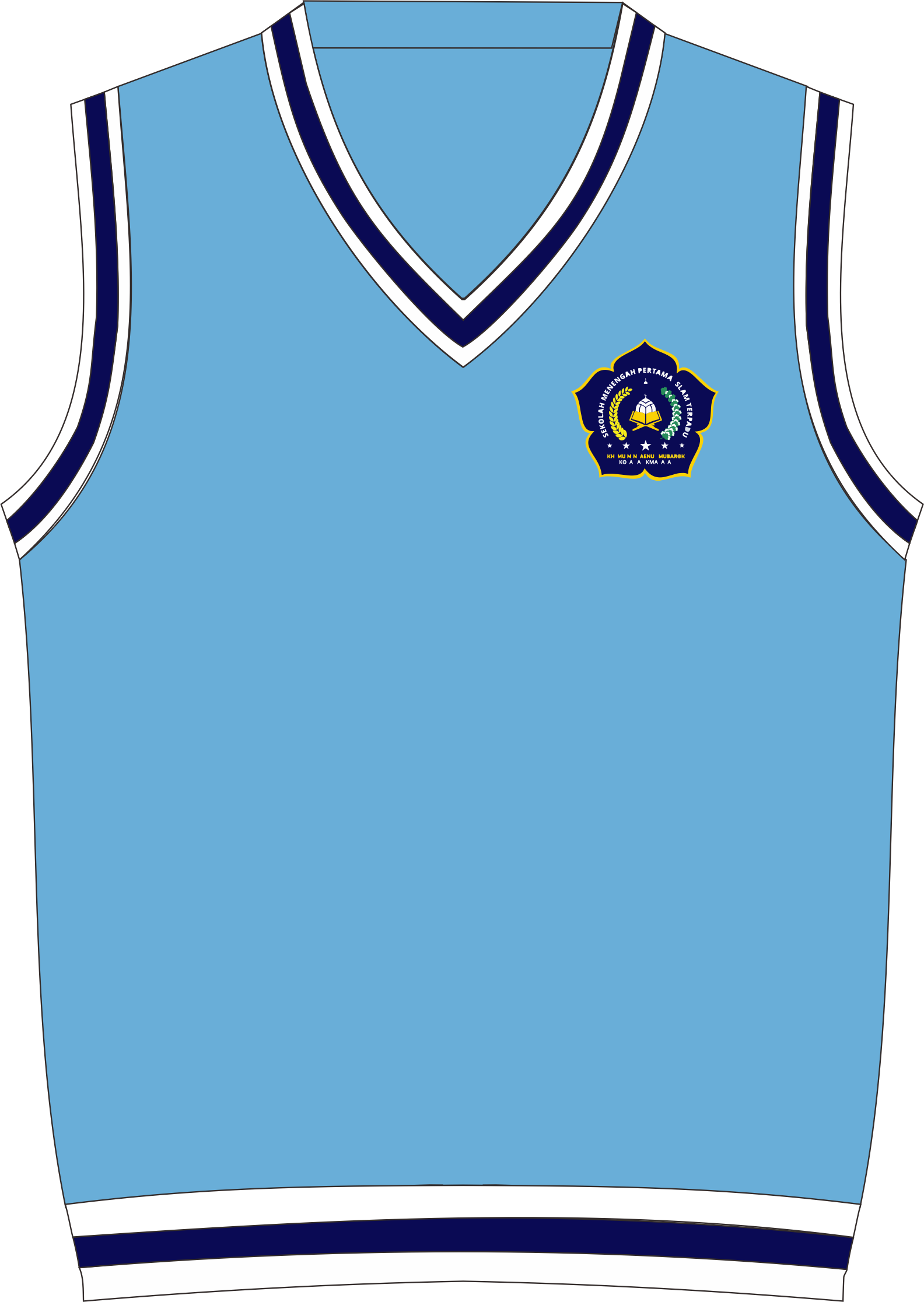 Desain Rompi Rajut SMPIT Tasikmalaya - STARS KONVEKSI